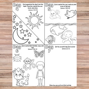 Days of Creation, Bible Stories for Kids, Bible Lesson and Crafts for ...