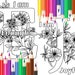 ABC Affirmation Coloring Pages Printable Adult Coloring - Etsy