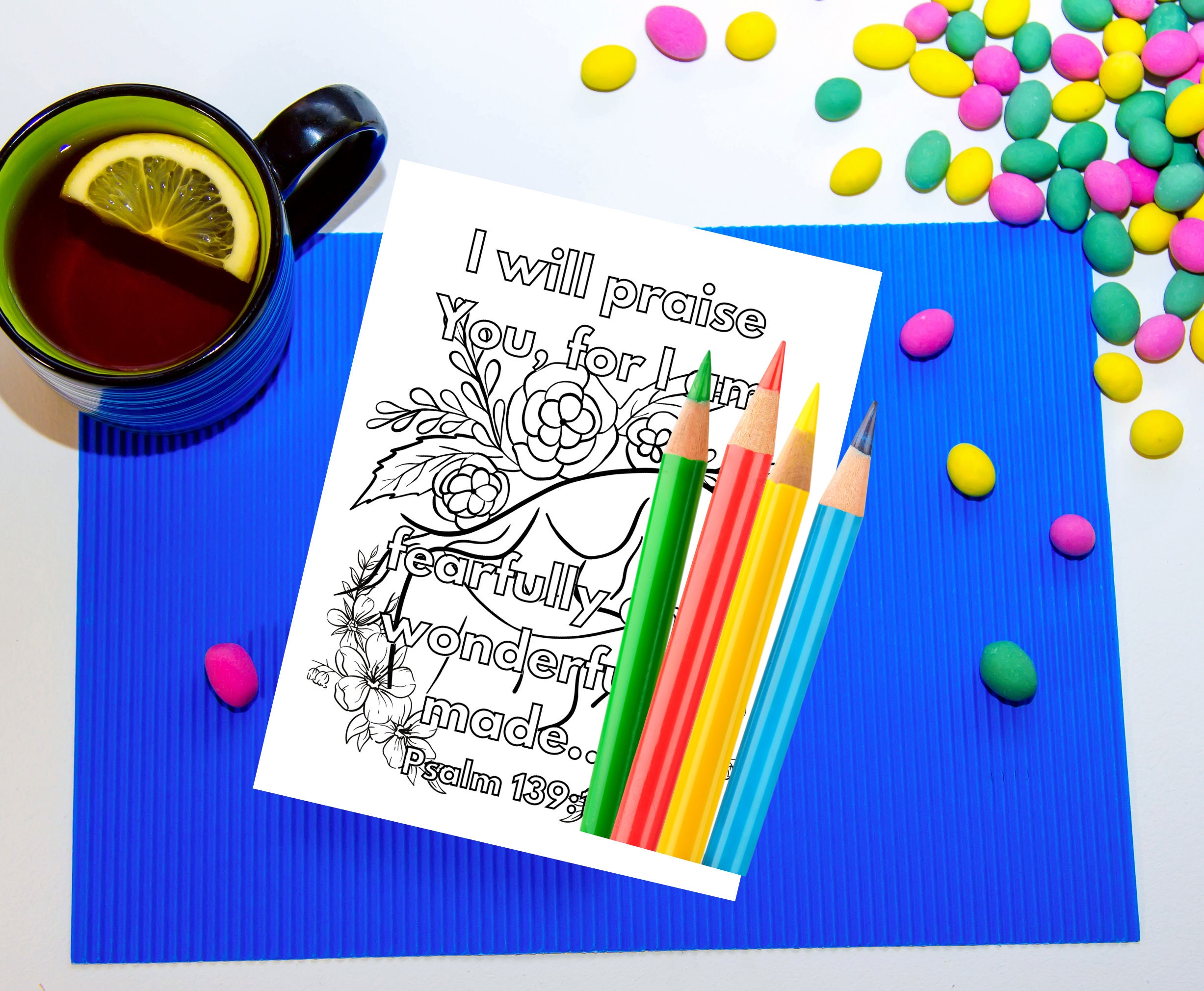 Bible Verse Coloring Pages for Women, Christian Coloring, Bible ...