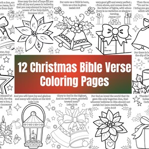 Christmas Coloring Pages, Bible Verse Coloring Sheets for Christmas ...