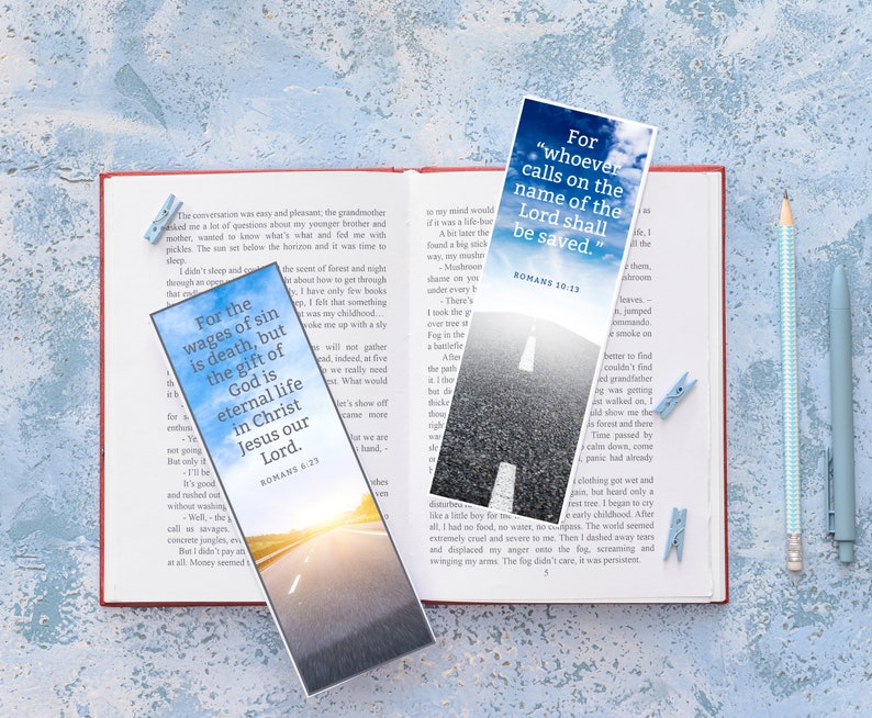 Romans Road Bookmark, Scripture Card, Romans Road Printable, Bible ...