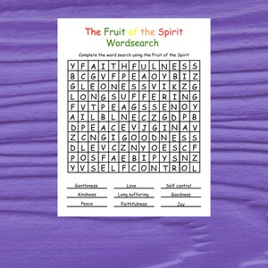 Fruit of the Spirit Activity, Sunday School Craft, Sunday School ...