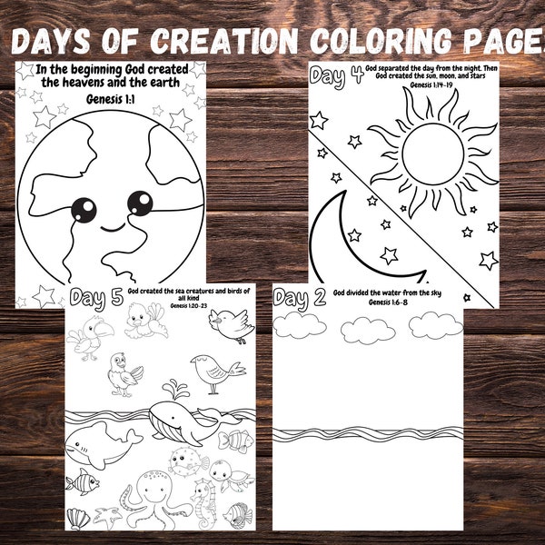 7 Days Creation Craft - Etsy