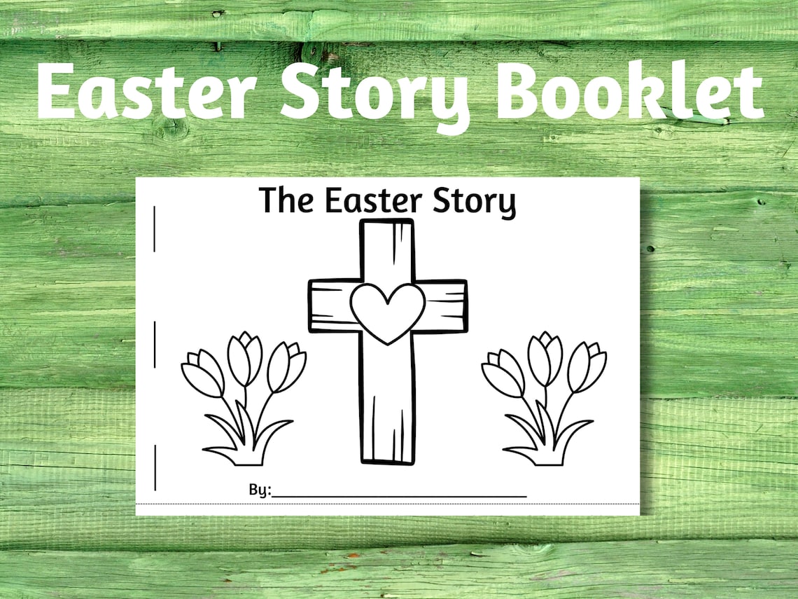 Easter Story Printable, Sunday School Craft, Easter Story Coloring ...
