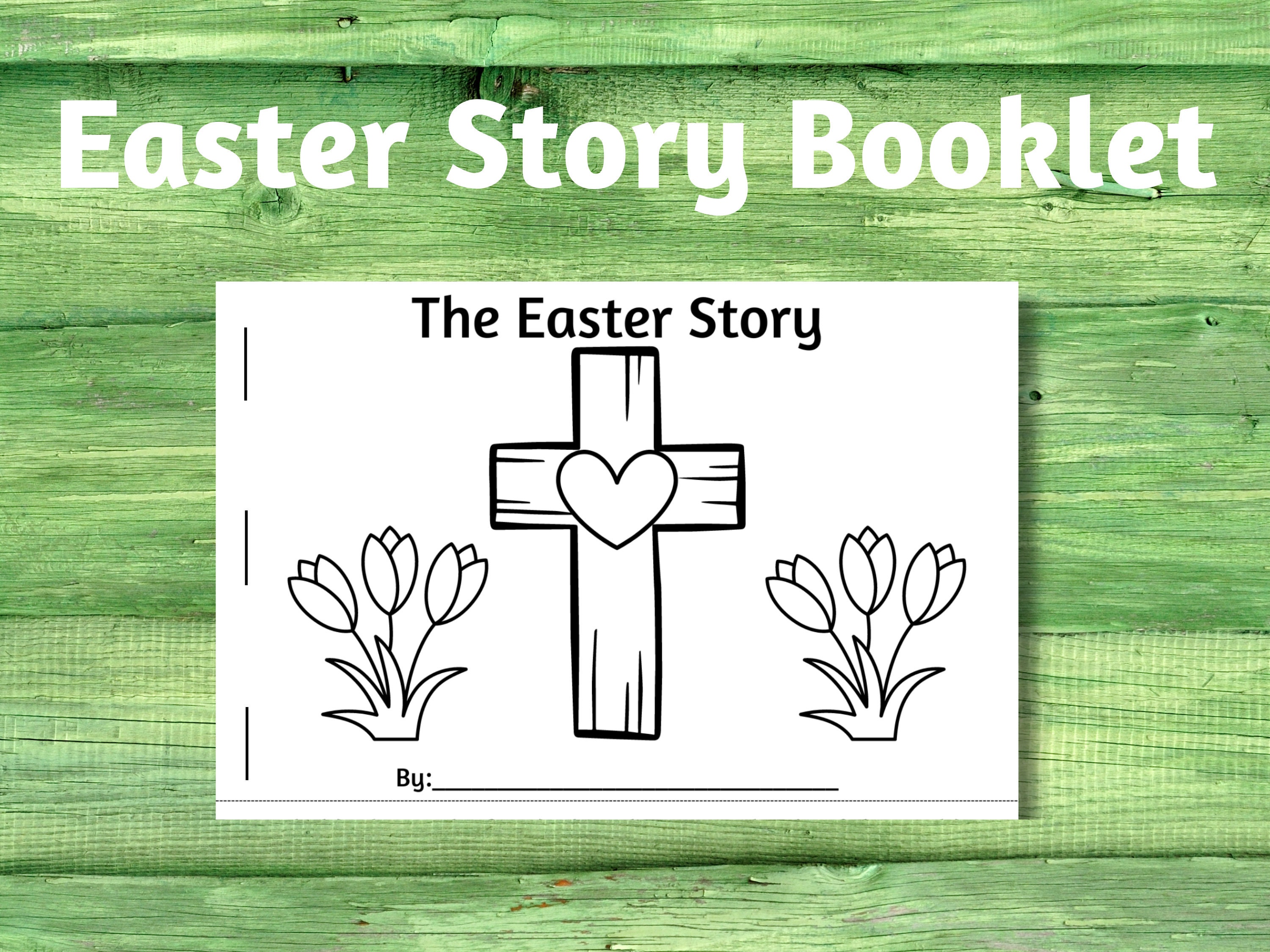 Easter Story Printable, Sunday School Craft, Easter Story Coloring ...