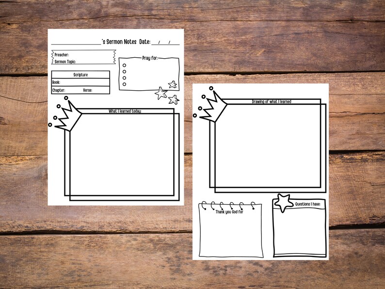 Sermon Notes for Kids, Sermon Notes for Boys, Sermon Notes for Girls ...