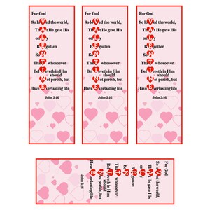 For God so Loved the World Valentine, John 3:16 Valentine's Day ...