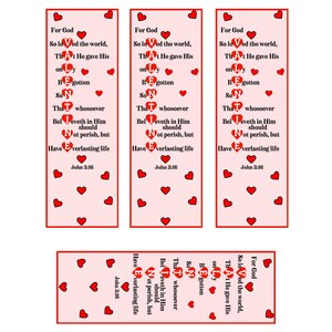 For God so Loved the World Valentine, John 3:16 Valentine's Day ...