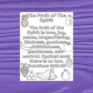 Fruit of the Spirit Activity, Sunday School Craft, Sunday School ...