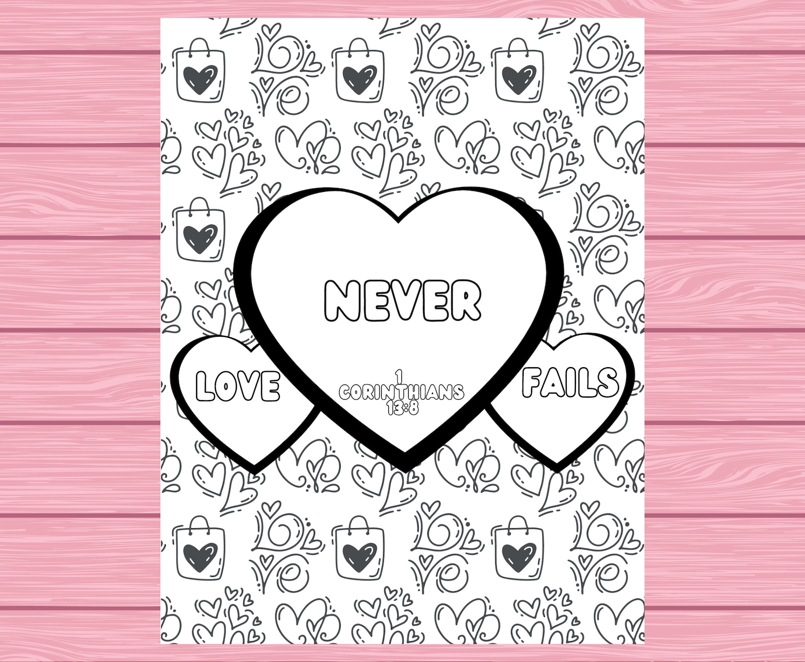 Love Bible Verse Coloring Pages, Love Coloring Pages, Sunday School ...