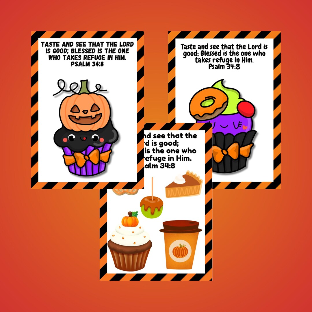 Christian Halloween Gift Tags, Printable Trick or Treat, Halloween ...