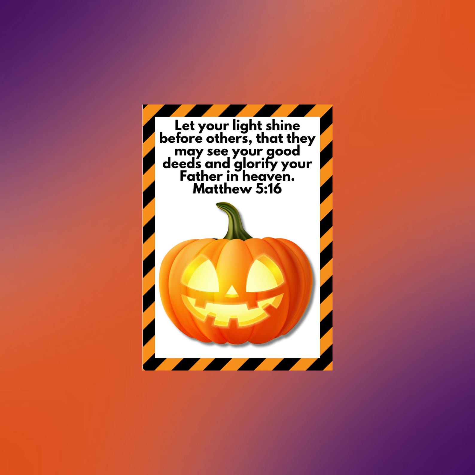 Christian Halloween Cards, Halloween Bible Verse Tracts, Trick or Treat ...