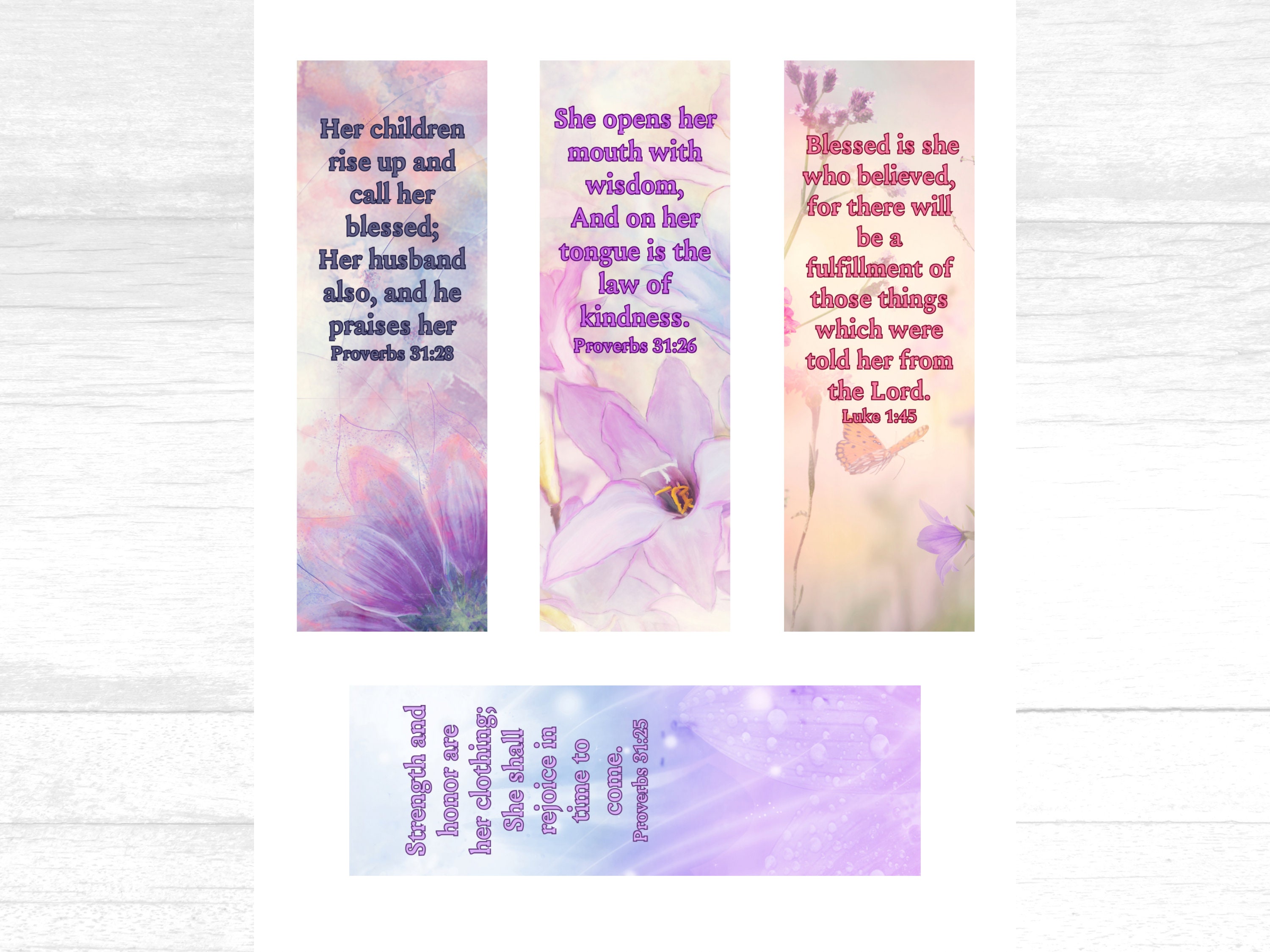 8 Godly Woman Bookmarks, Christian Faith Bookmarks, Christian Mothers ...