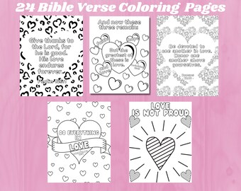 Love Bible Verse Coloring Pages, Love Coloring Pages, Sunday School ...