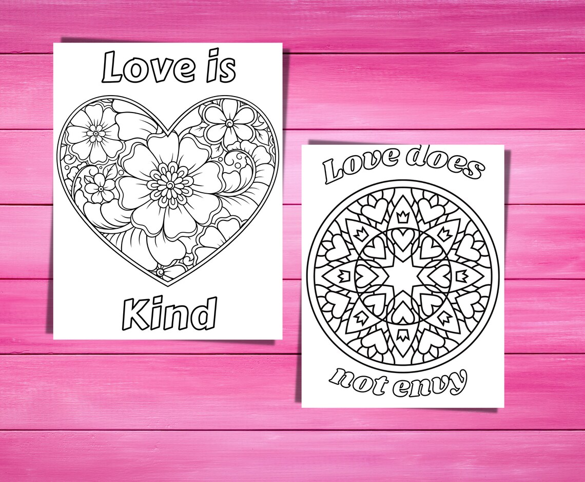 Love Bible Verses Printable Coloring Pages Heart Mandala Coloring Pages ...