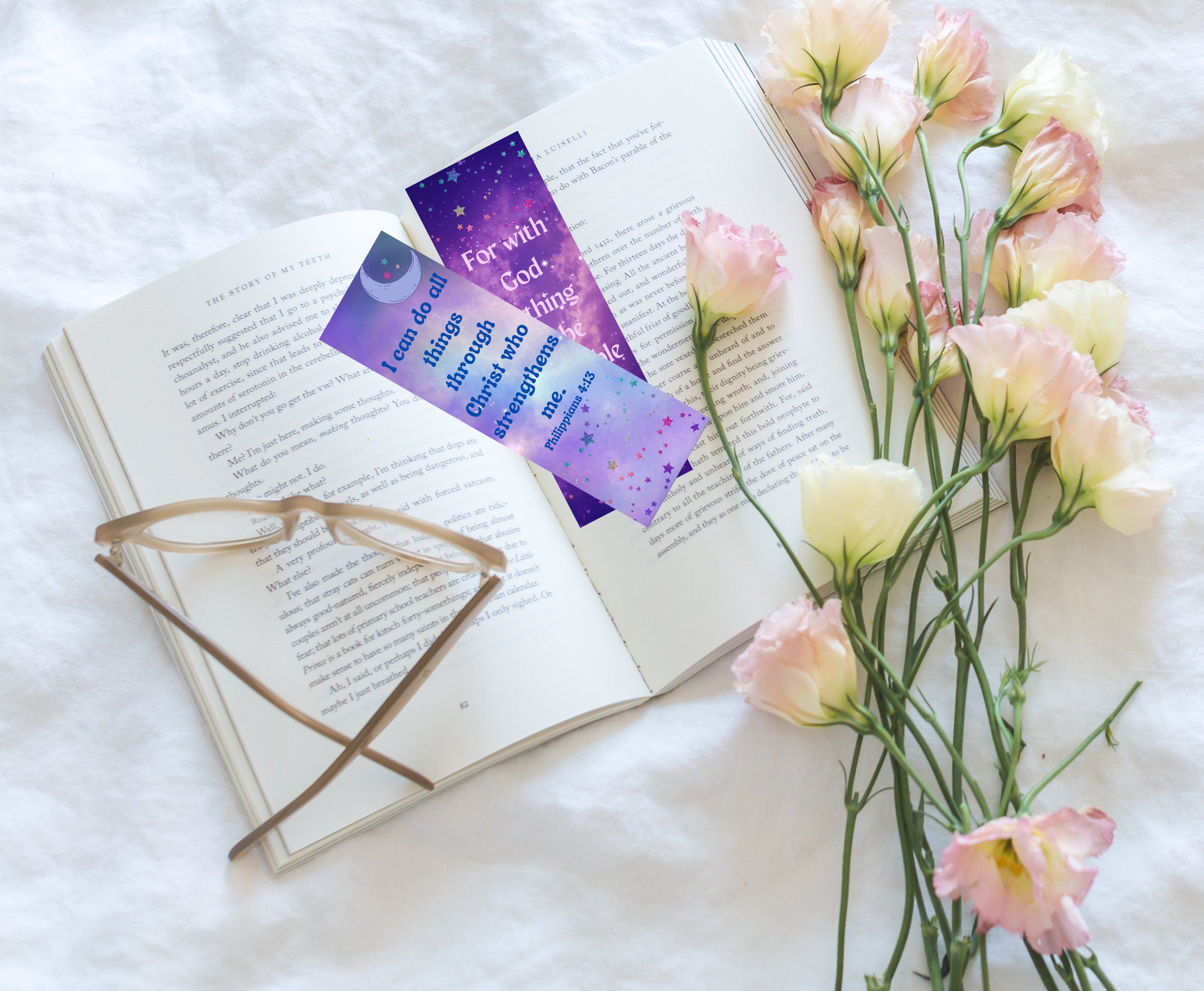 Galaxy Bookmarks, Bible Verse Bookmarks, Digital Bookmark, Christian ...