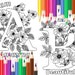 ABC Affirmation Coloring Pages Printable Adult Coloring - Etsy