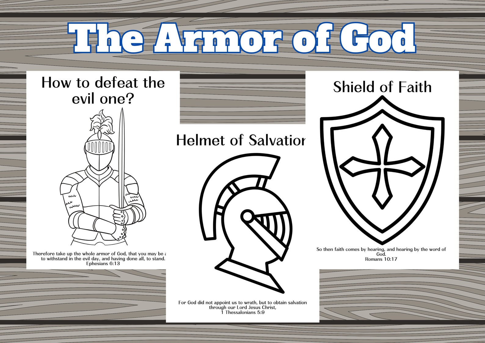 Armor of God Coloring Pages, Sunday School, Armor of God Craft, Sunday ...