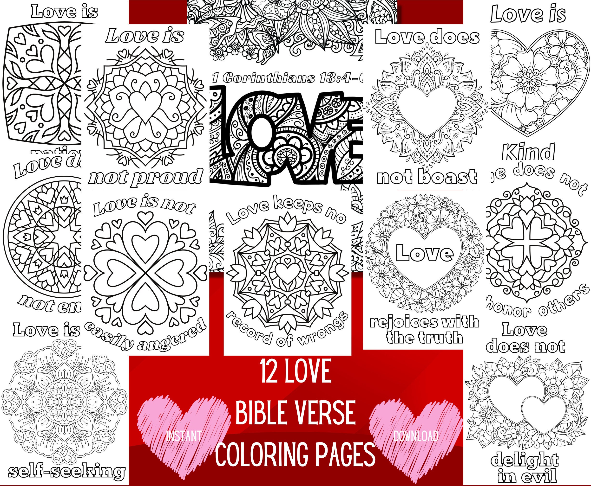 1 Corinthians 13 4 8 Coloring Pages