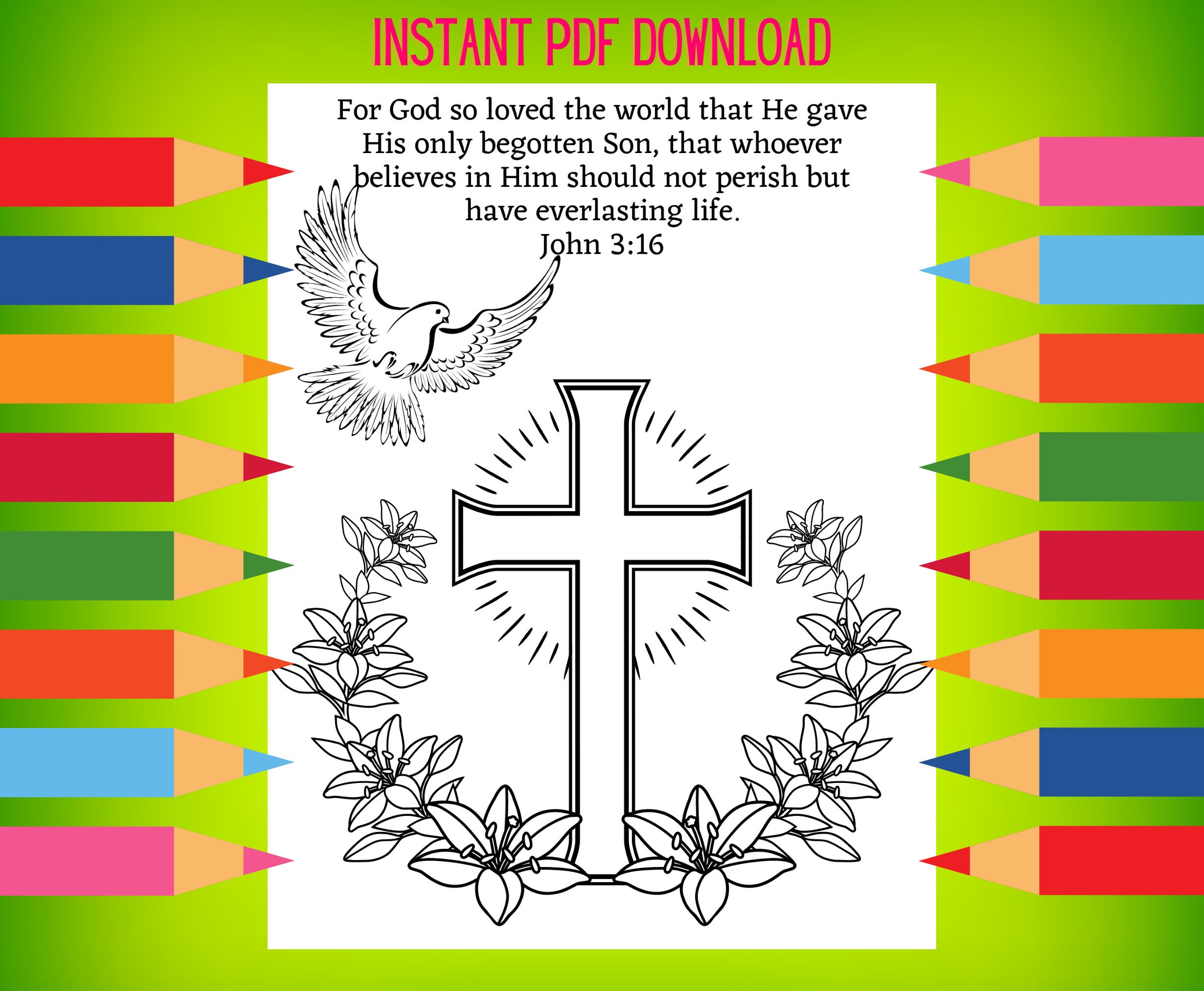 Resurrection Bible Verse Coloring, Christian Activities Pages, Bible ...
