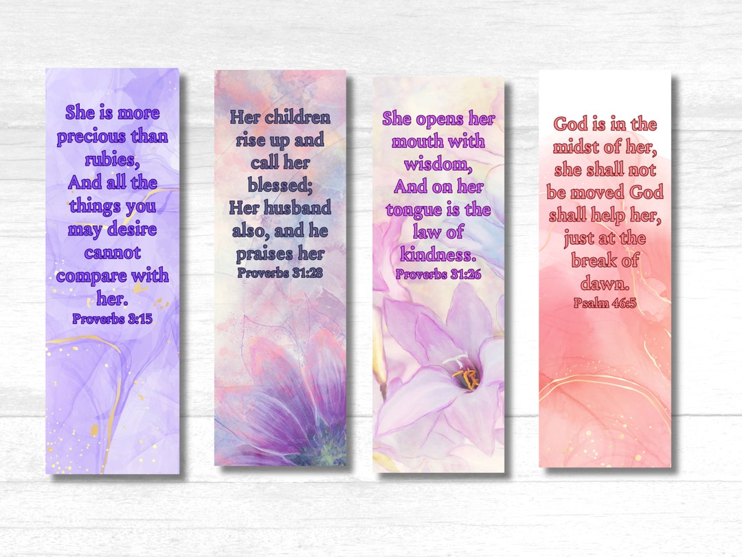 8 Godly Woman Bookmarks, Christian Faith Bookmarks, Christian Mothers ...