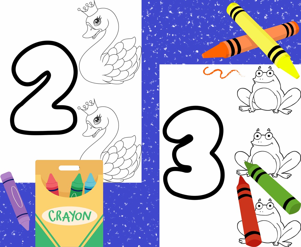 Alphabet Coloring Pages Number Coloring Pages Preschool and - Etsy