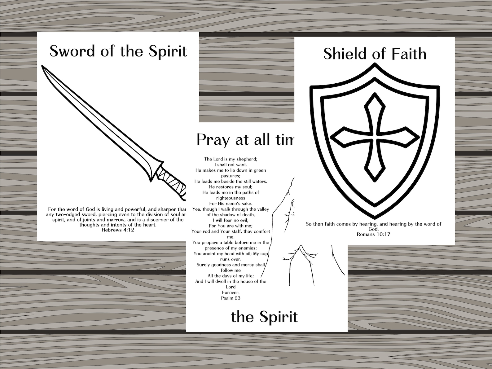 Armor of God Coloring Pages, Sunday School, Armor of God Craft, Sunday ...