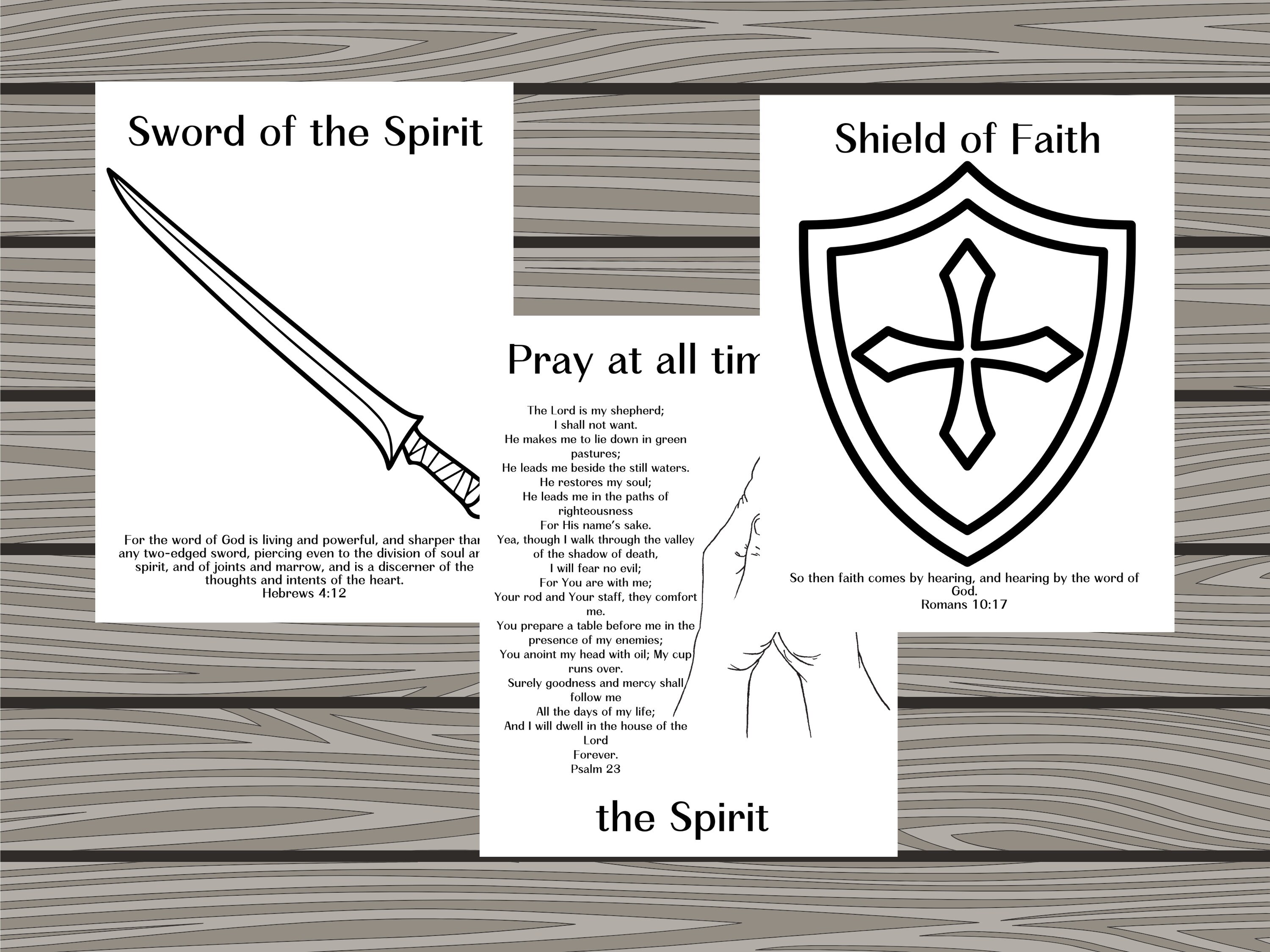 Armor of God Coloring Pages, Sunday School, Armor of God Craft, Sunday ...