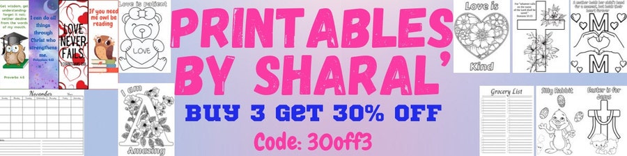 PrintablesBySharal - Etsy Israel