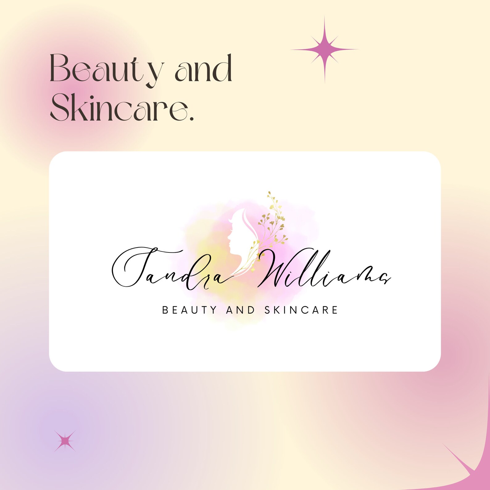 Beauty Logo, Beauty Logo Design, Skincare Logo, Beautician Logo, Makeup ...