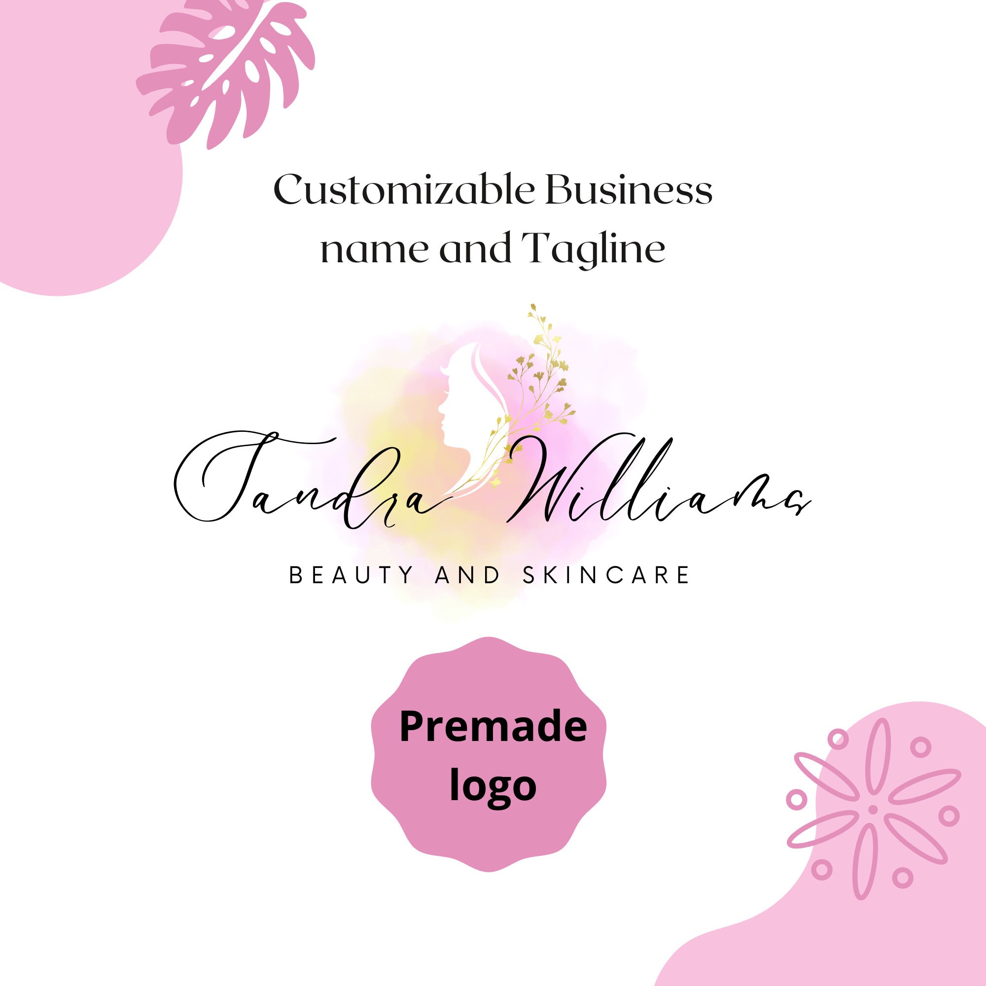 Skincare Logo Design, Premade Beauty Salon Logo (digital File) - Etsy