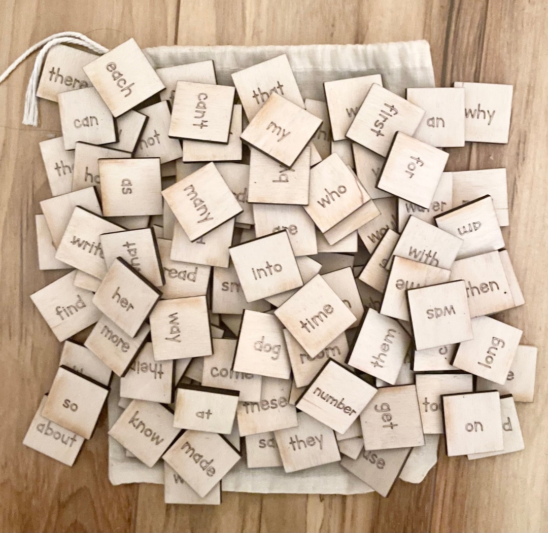 Phonics Sight Words Montessori Learning - Etsy