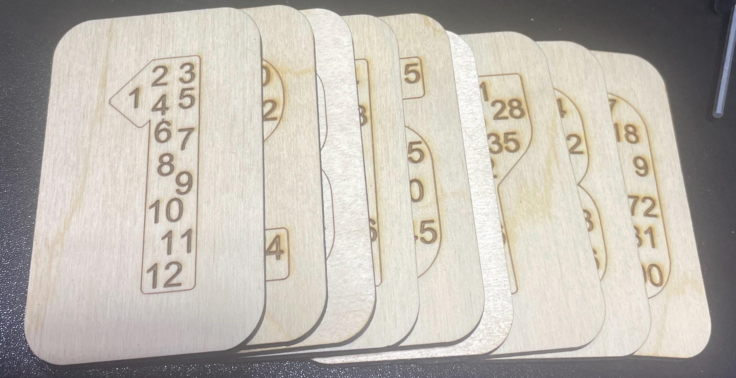 Multiplication Flash Cards Montessori Learning - Etsy