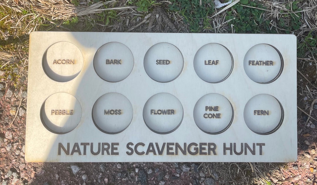 Nature Scavenger Hunt Board Montessori Learning - Etsy