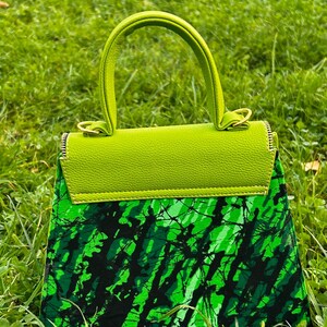 Africa Green Bag, Handmade Ankara Bag, African Bag, Birthday Gift ...