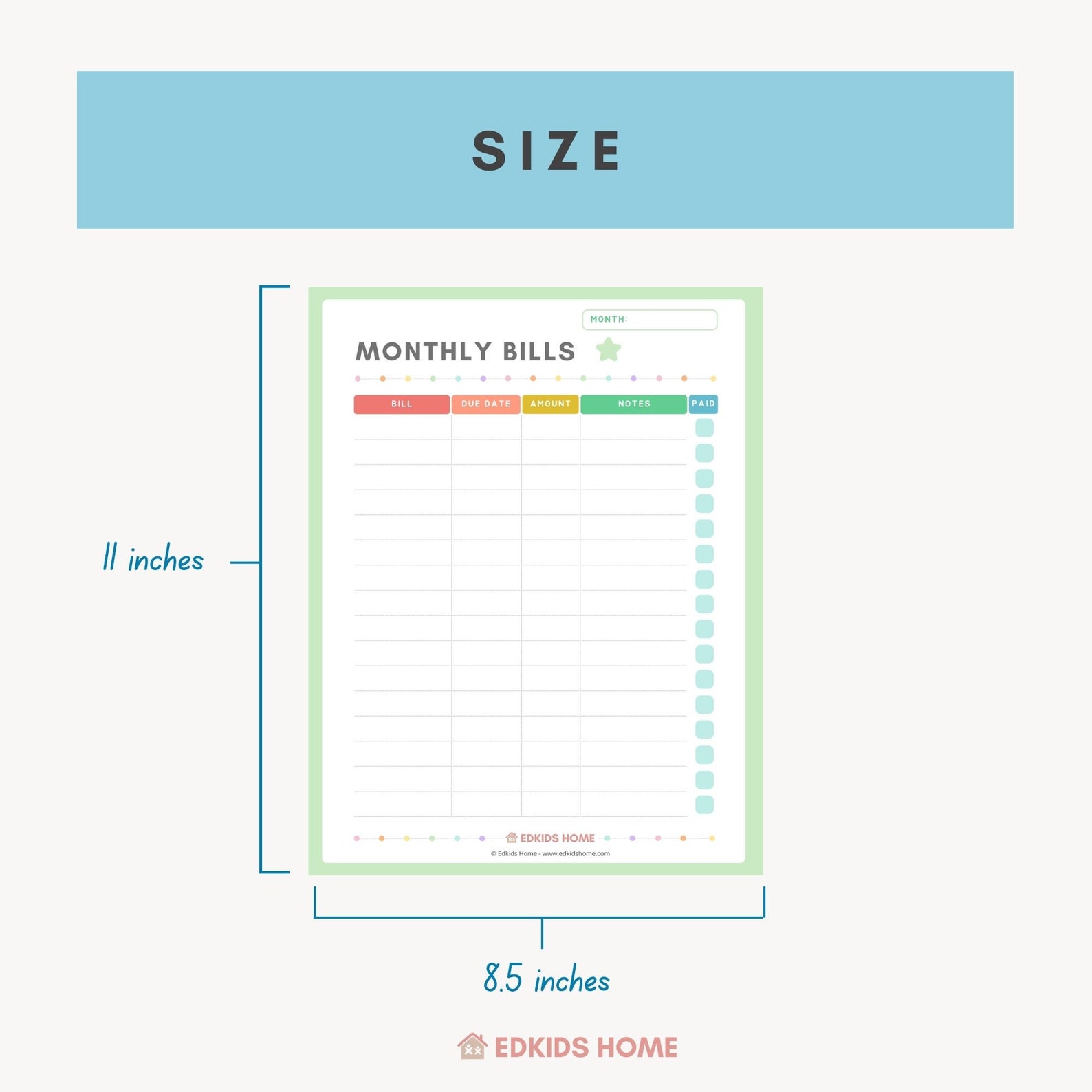 Monthly Bills Tracker Editable, Money Management Worksheet for Kids ...