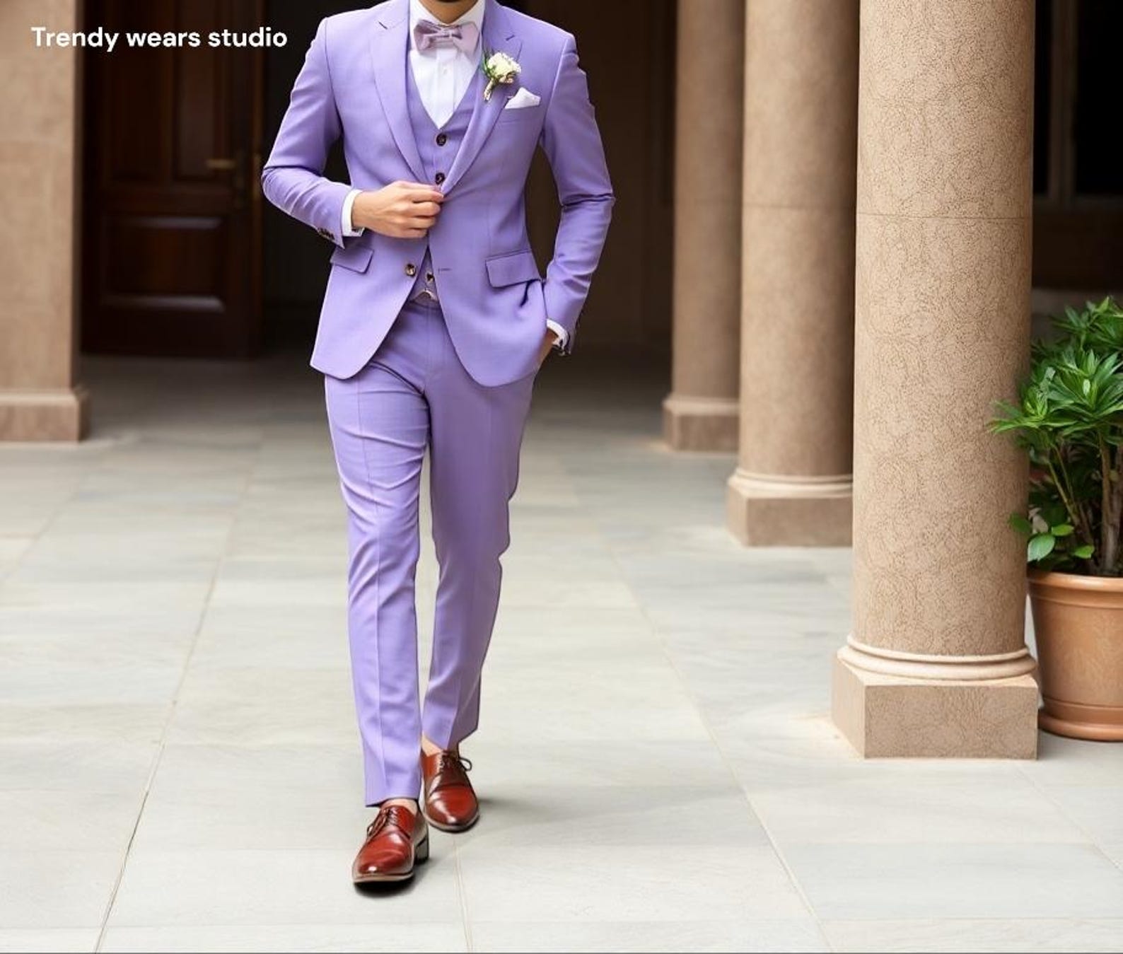 Men Suit - Men Lavender Suit - Men Wedding Suit - Groom Wedding Wear ...