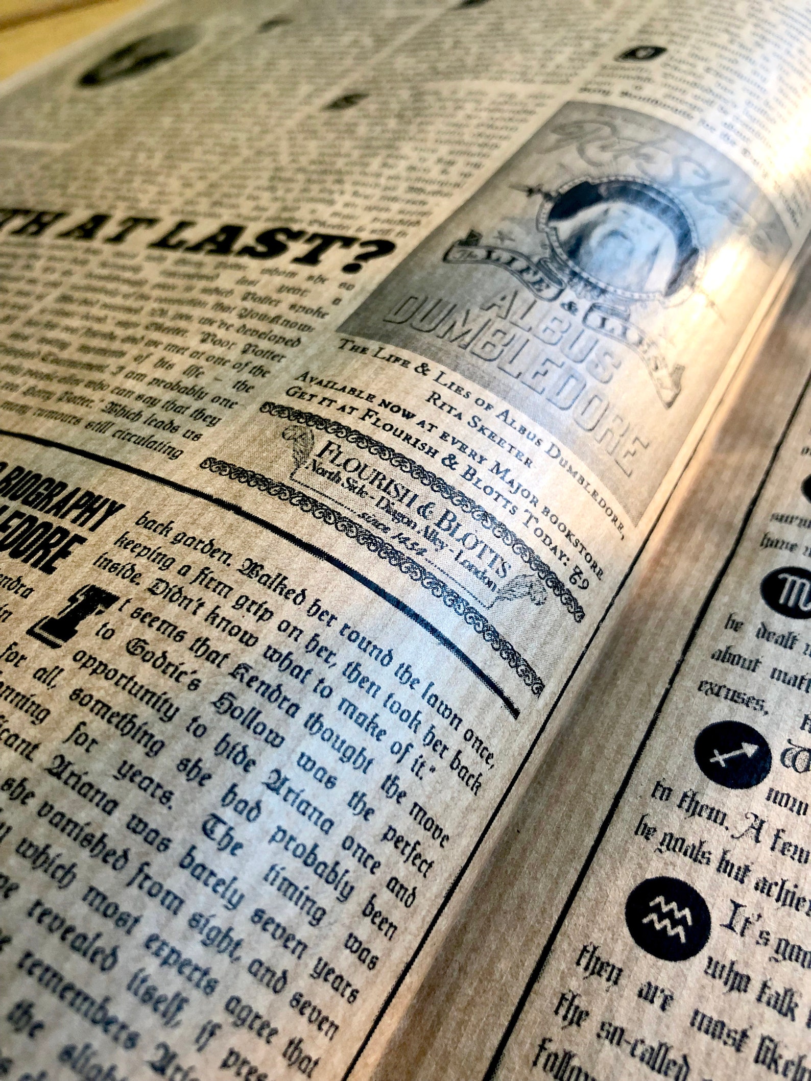 Detailed Wizard Newspaper Prop 8 Pages Printable - Etsy