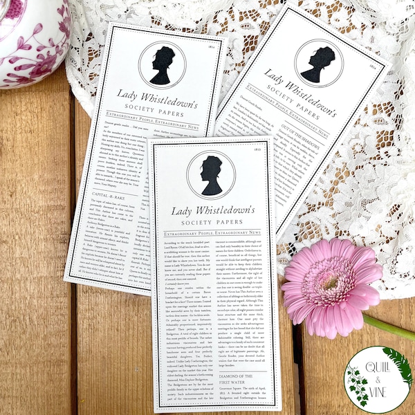 Bridgerton Lady Whistledown Paper - Etsy