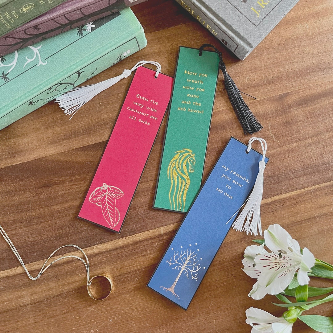 Lord of the Rings Bookmark Set - Etsy