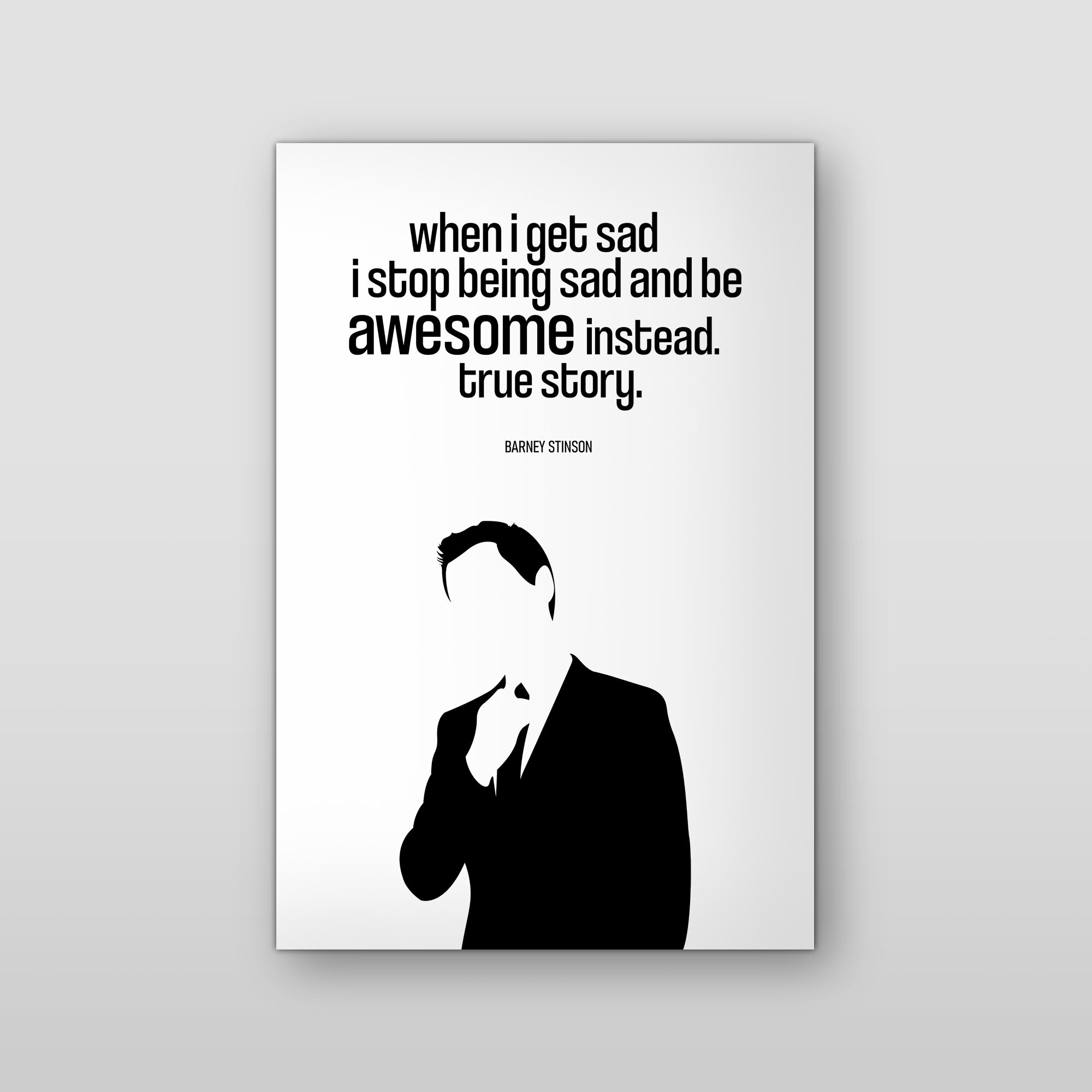 Barney Stinson Awesome Poster