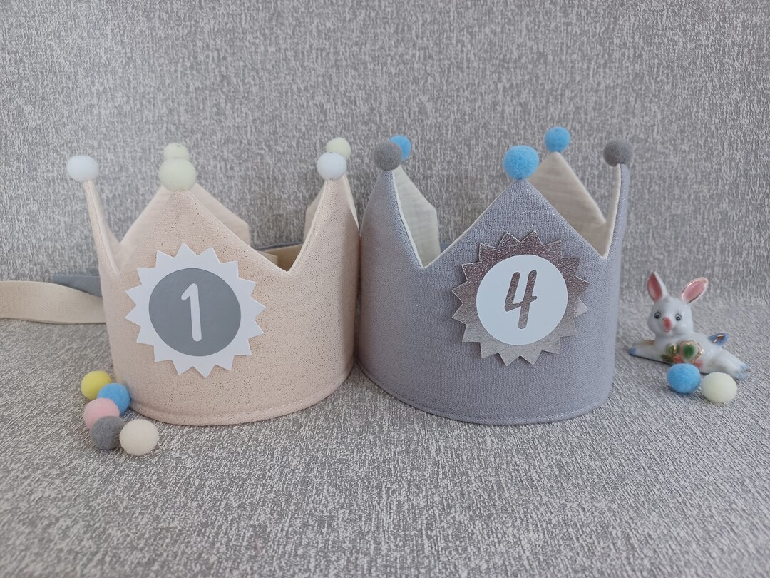 Birthday Crown Muslin, Birthday Crown, Fabric Crown Muslin, Crown With ...