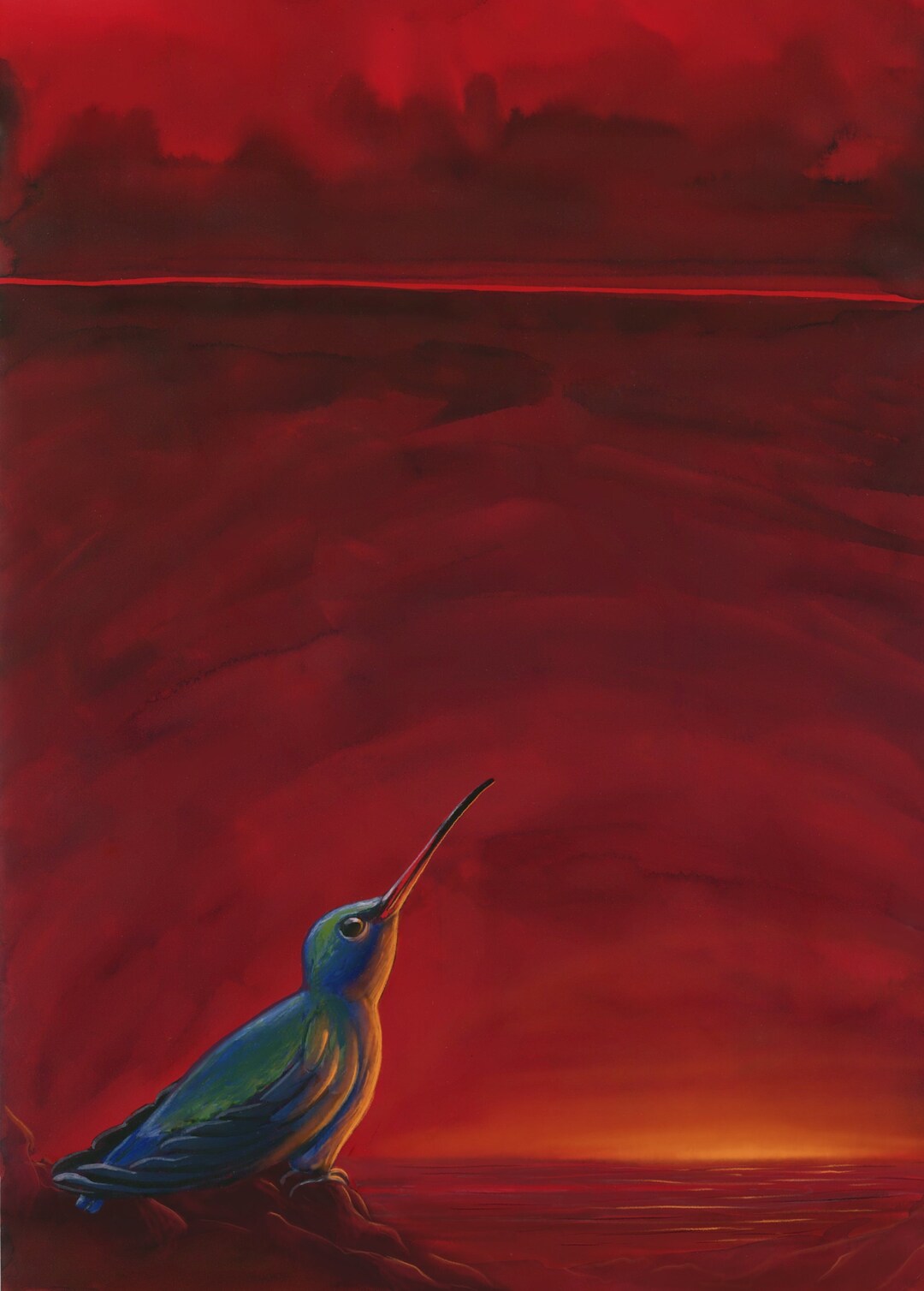 Illustration of a Hummingbird According to Native American Legend ...