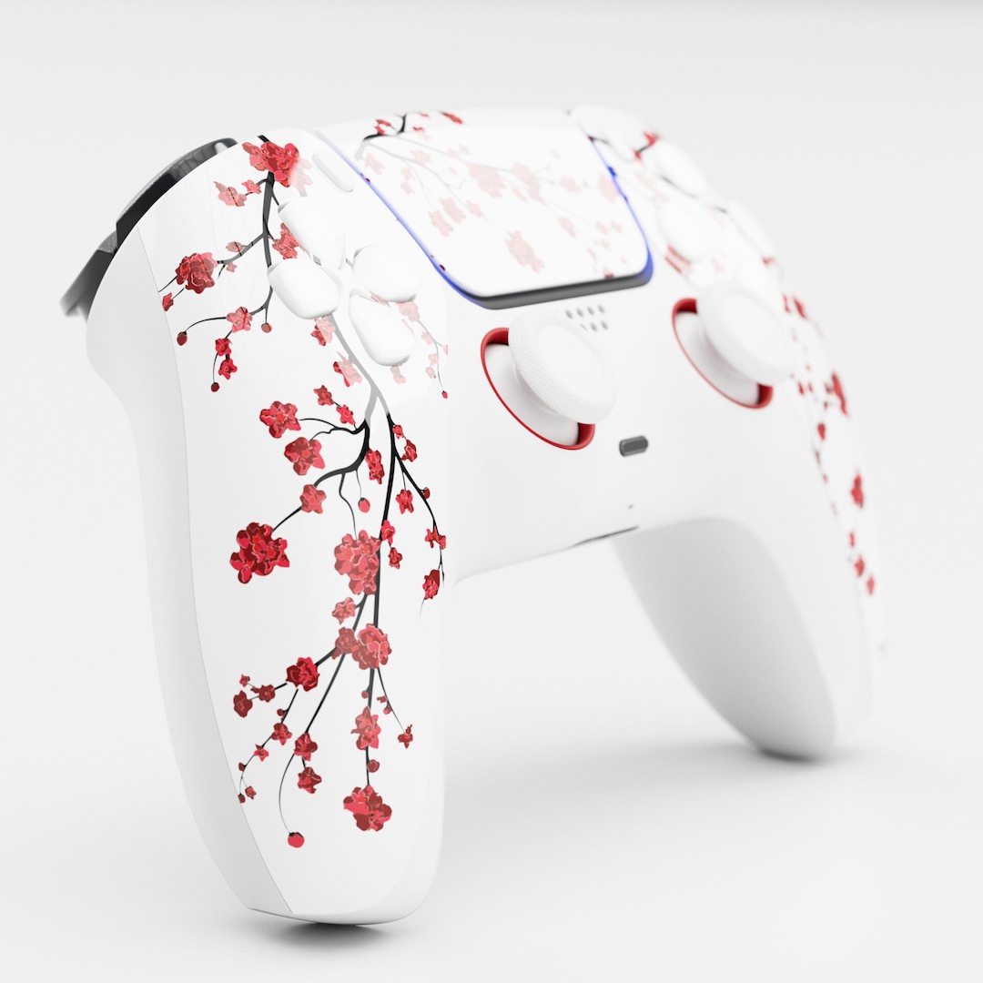 Playstation PS5 Custom Controller Cherry Blossom SCUF Paddles 2 4 ...
