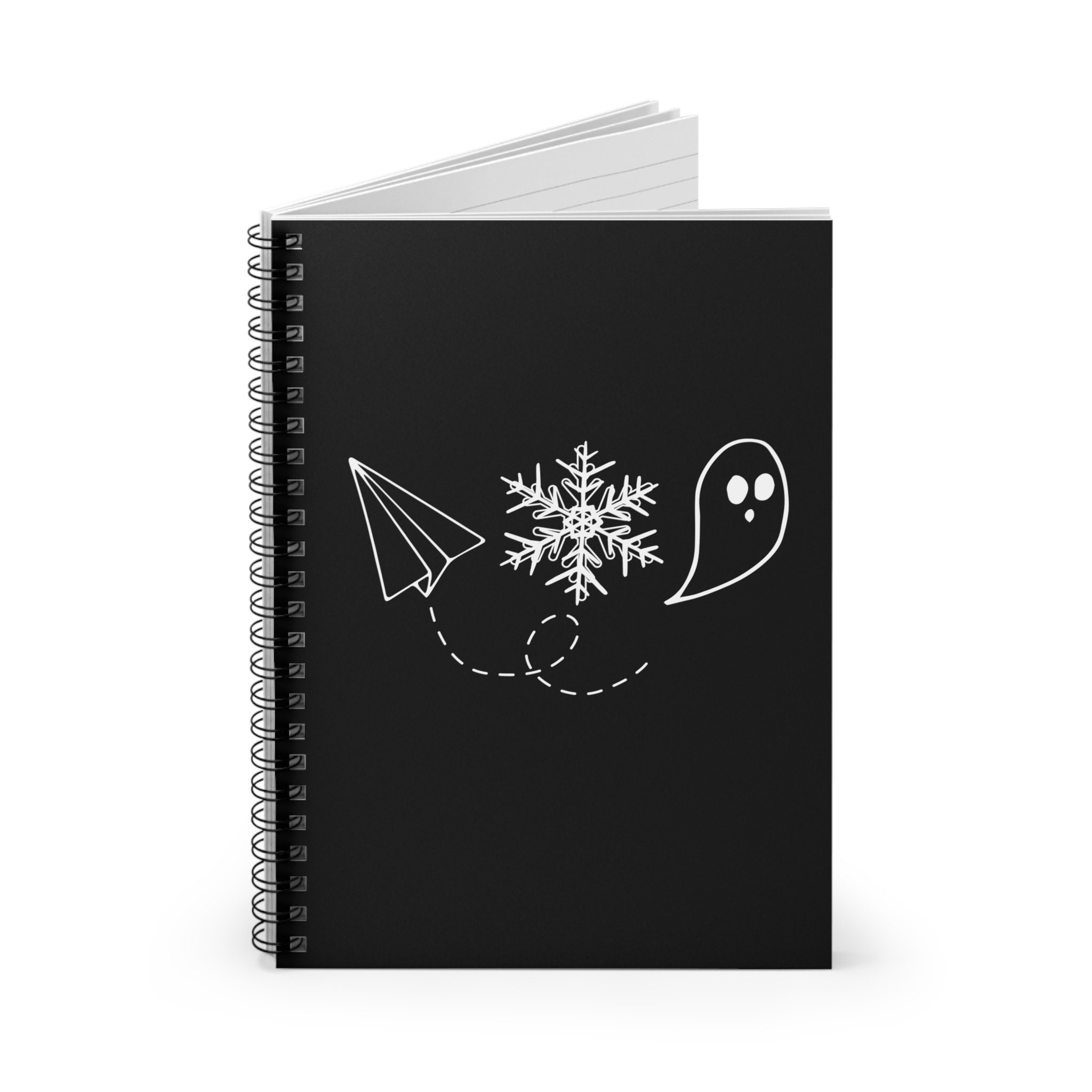 Paper, Snow, a Ghost | Friends TV Inspired Spiral Notebook - Ruled Line ...