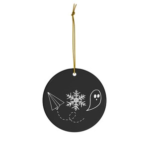 Paper, Snow, a Ghost | Friends Tv Show Inspired Ceramic Ornament, 4 ...