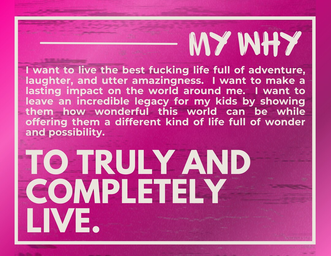 My Why Statement - Etsy