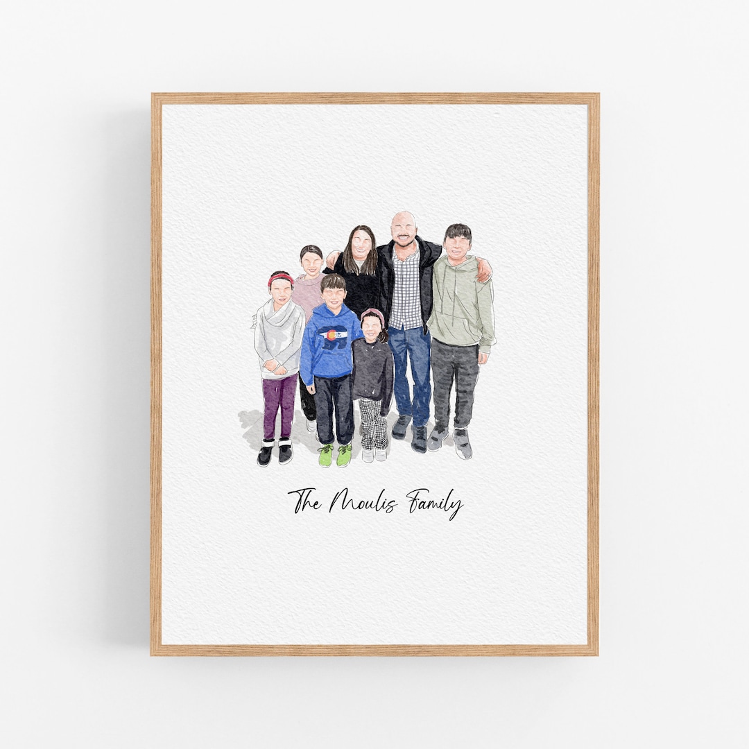Custom Minimal Watercolor Portrait, Faceless Portraits for Profile ...