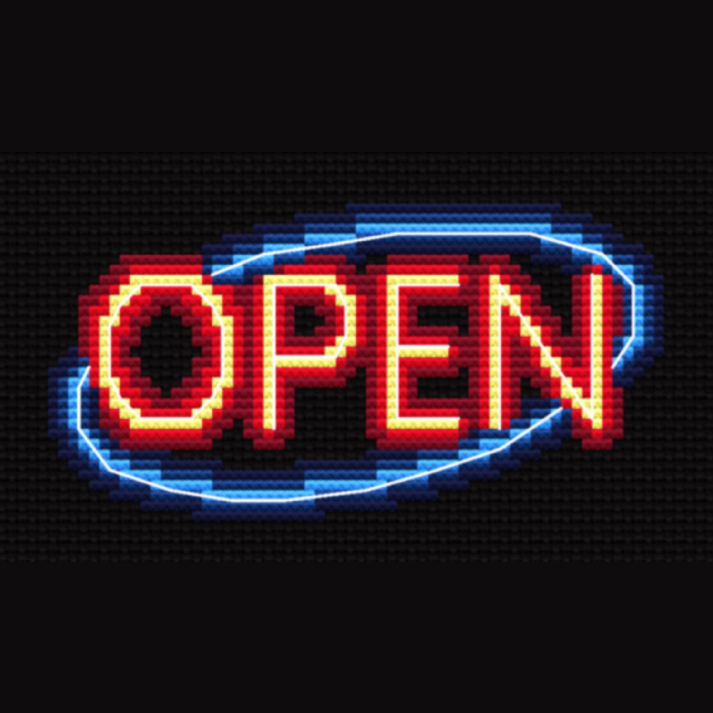 Open Sign Neon Gif