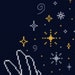 Celestial Hand, Star Cross Stitch Pattern, Embroidery Pattern - Etsy